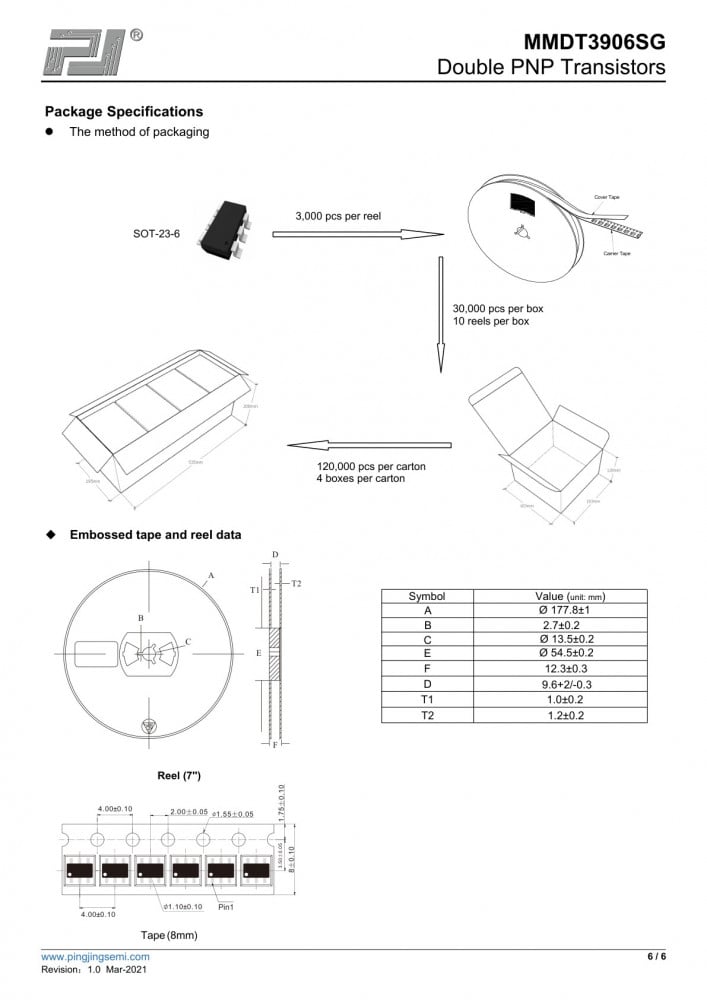 MMDT3906SG datasheet page 6