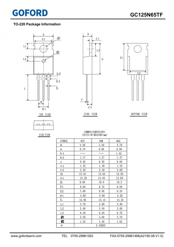 GC125N65TF datasheet page 6