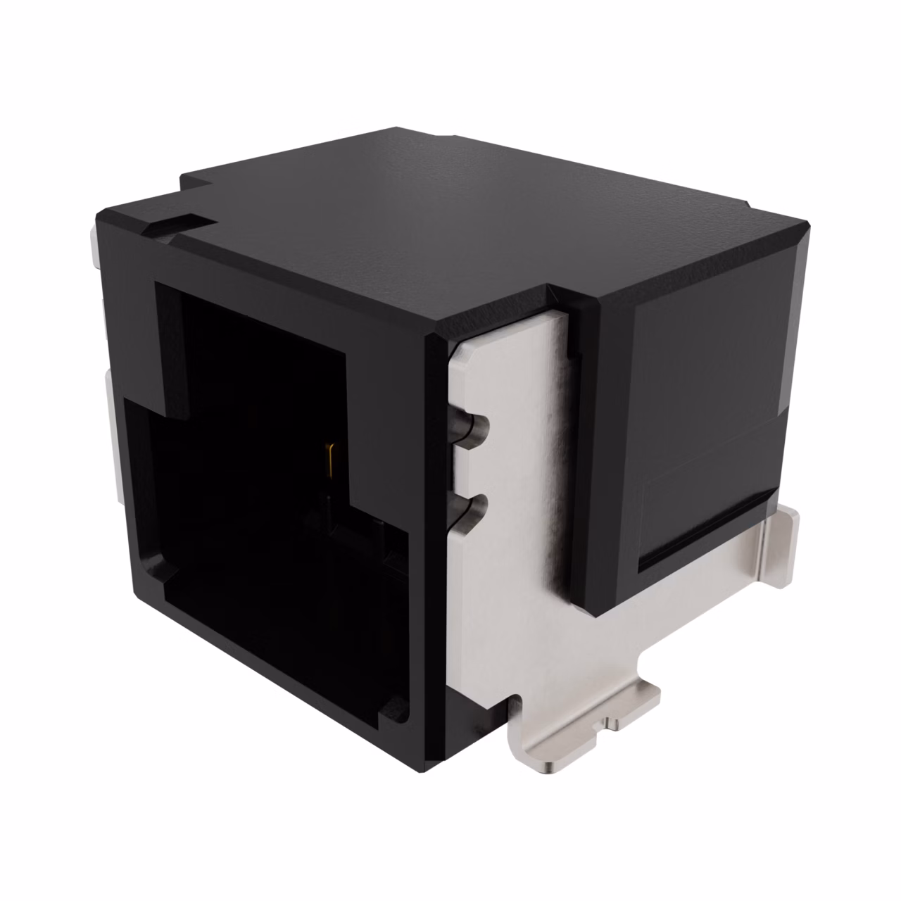 1.00mm Pitch, Rely-On PCB Header, Single Row, Right-Angle, Surface Mount, 0.38µm Gold (Au) Plating, Inner Positive Lock, 4 Circuits, Black for sale