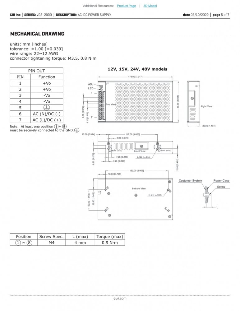 CUI VGS-200D-48 datasheet page 5