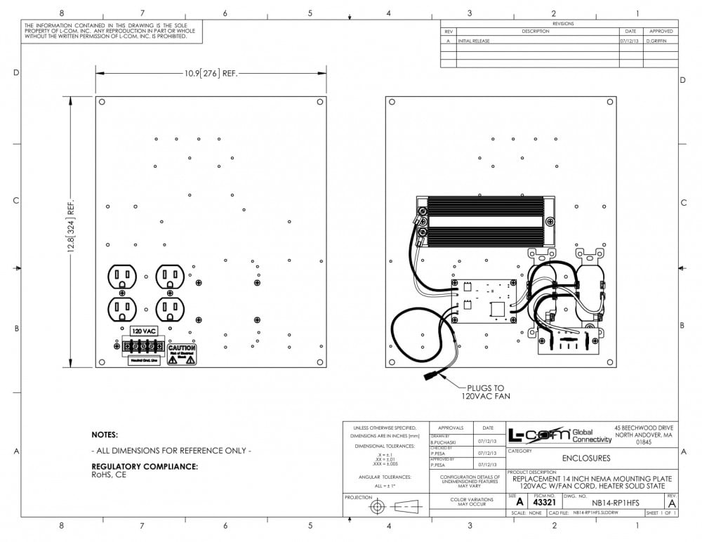L-com NB14-RP1HFS technical document page
