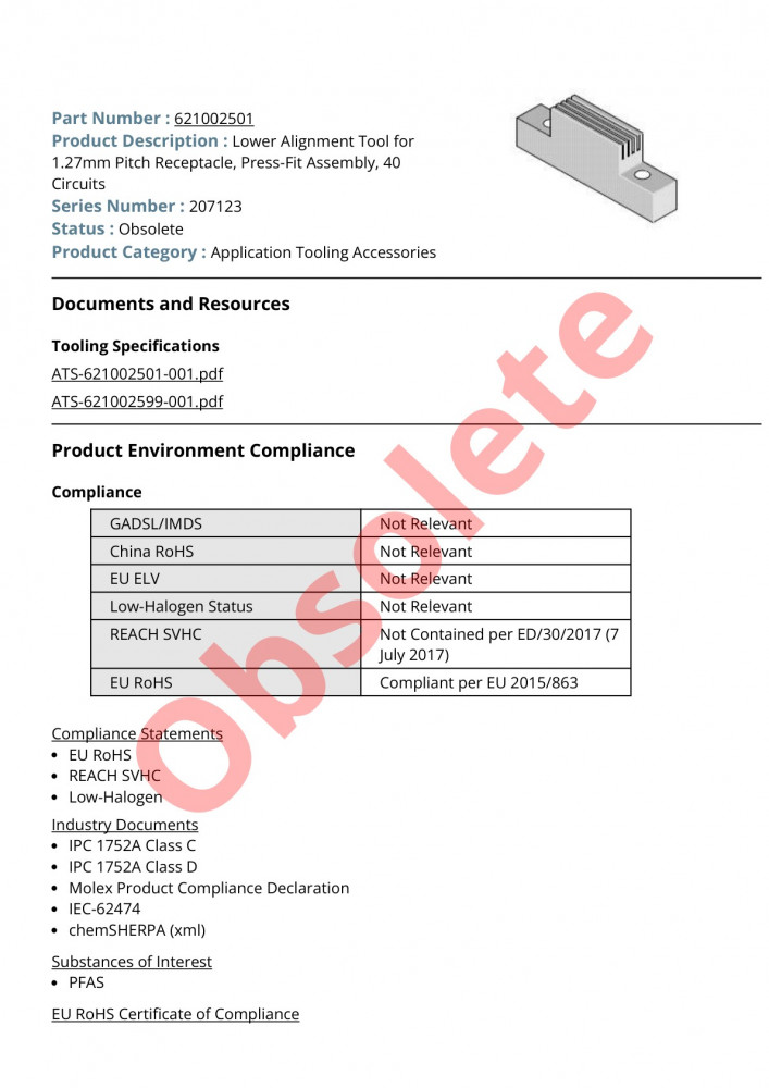 621002501 tooling document page 1
