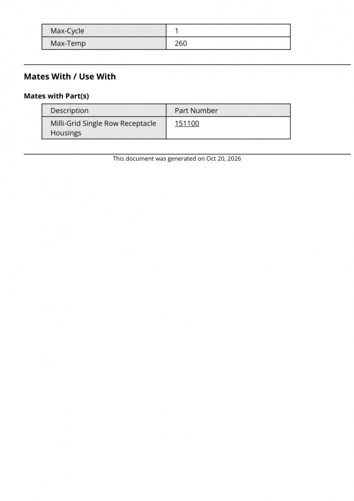 Molex Milli-Grid product specification page 4