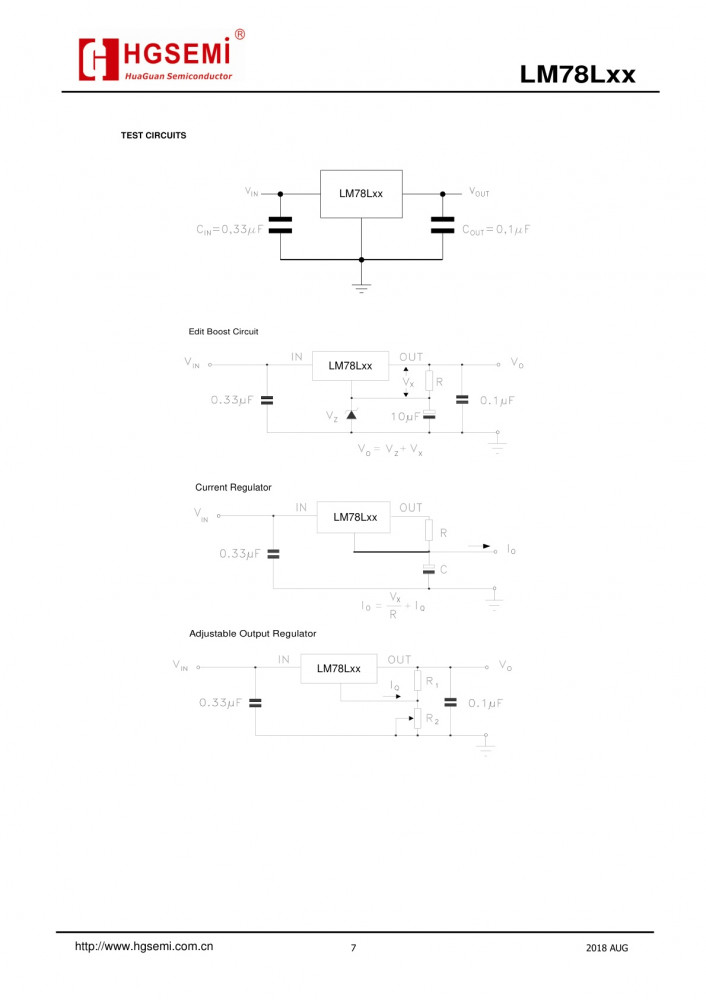 HGSEMI LM78L05 series datasheet page 7