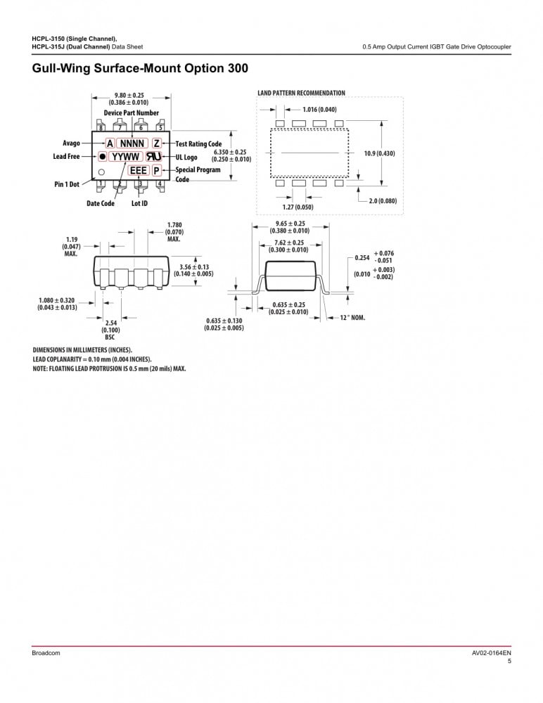 HCPL-3150 datasheet page 5