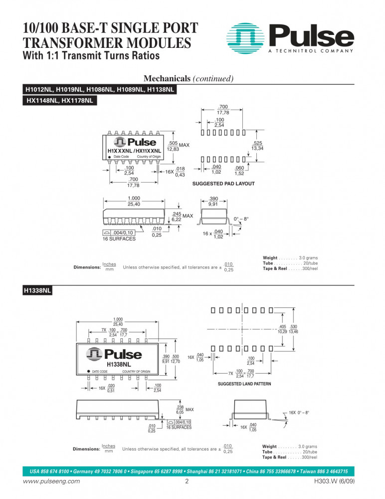H1019NLT datasheet page 2