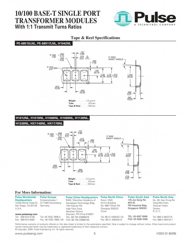 H1019NLT datasheet page 5