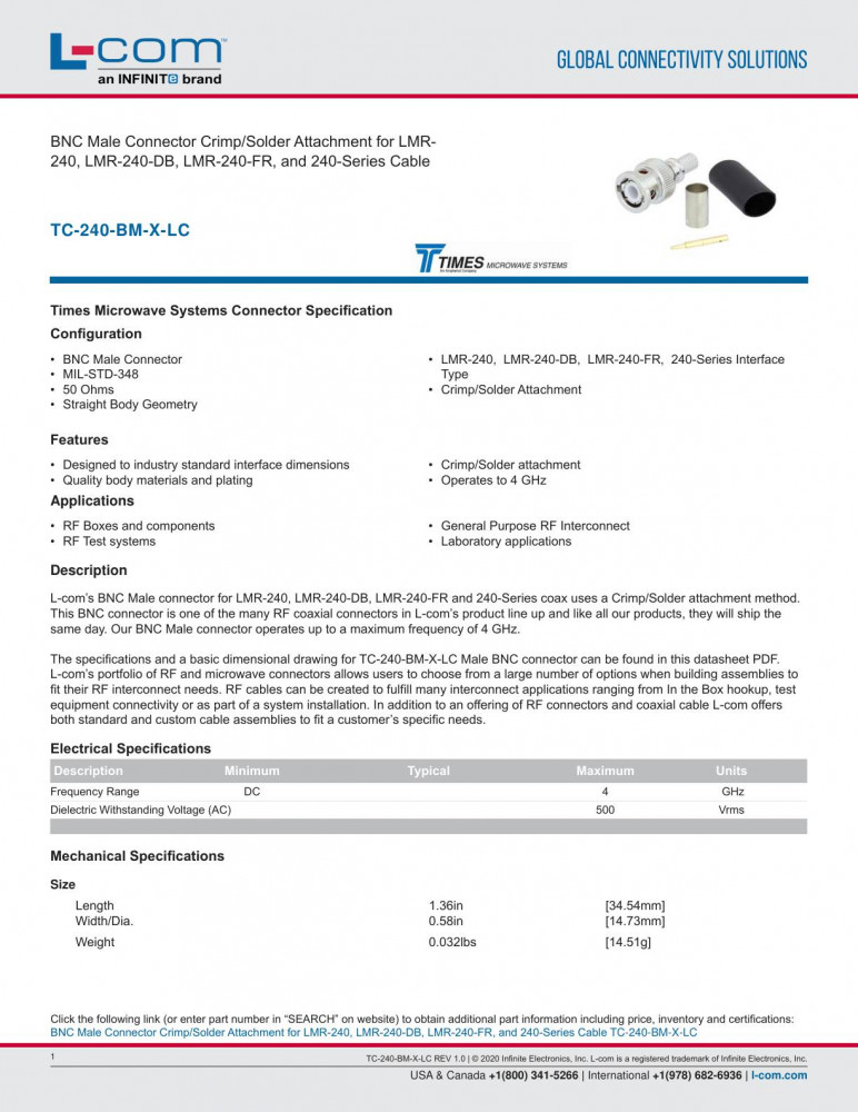 TC-240-BM-X-LC technical document page 1
