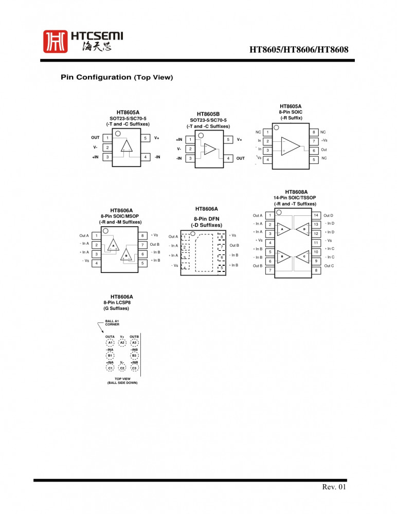 HT8606ARMZ datasheet page 2
