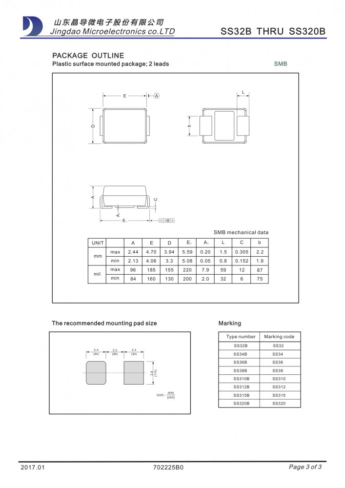 SS38B datasheet page 3