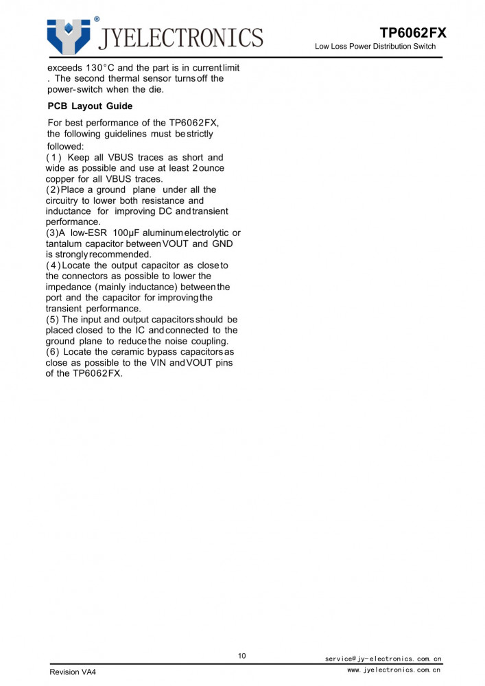 TP6062FX datasheet page 10