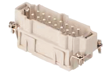 Heavy-Duty Push-in Terminal Insert, Male, 10-Pole, 16A, Silver (Ag) Plated Contacts, Size 10B «57x27» for sale