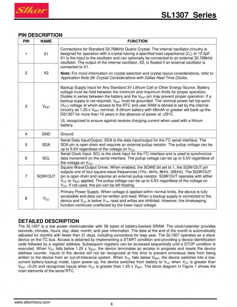 SL1307ZN+T datasheet page 6