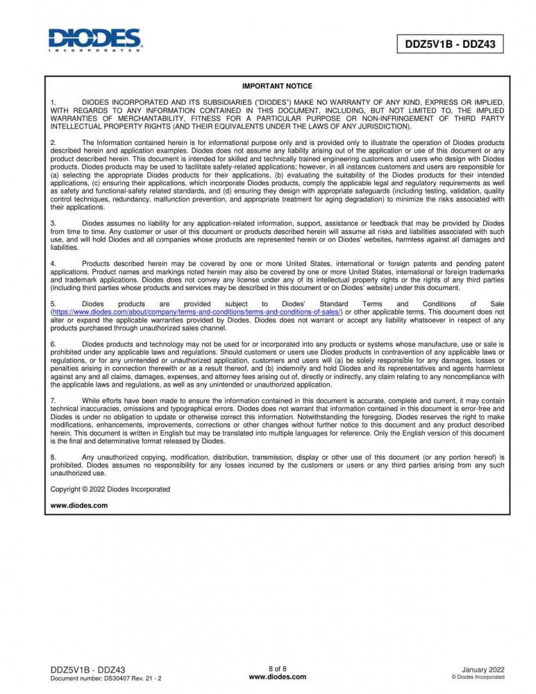 DDZ8V2CQ-7 datasheet page 8