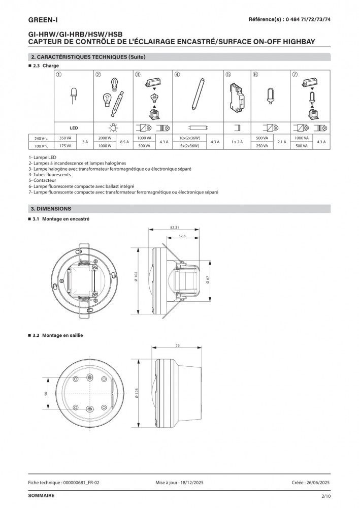 Legrand 048474 technical document, page 2