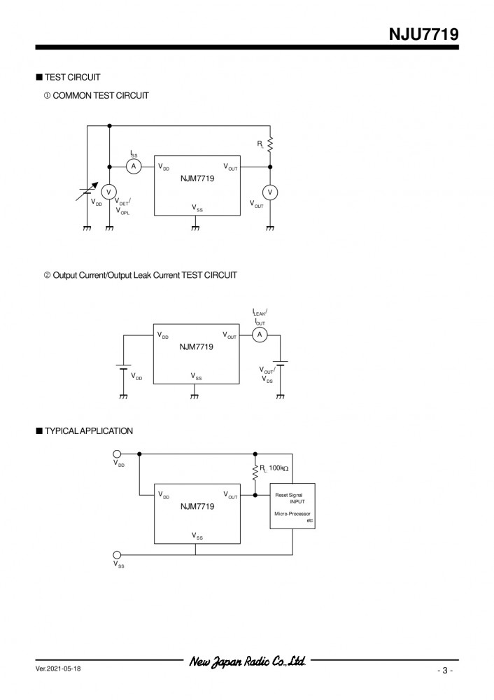 NJU7719 datasheet page 3