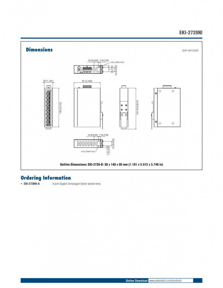EKI-2728NI technical document page 2