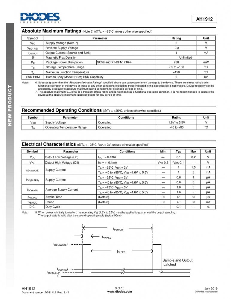 AH1912 datasheet page 3