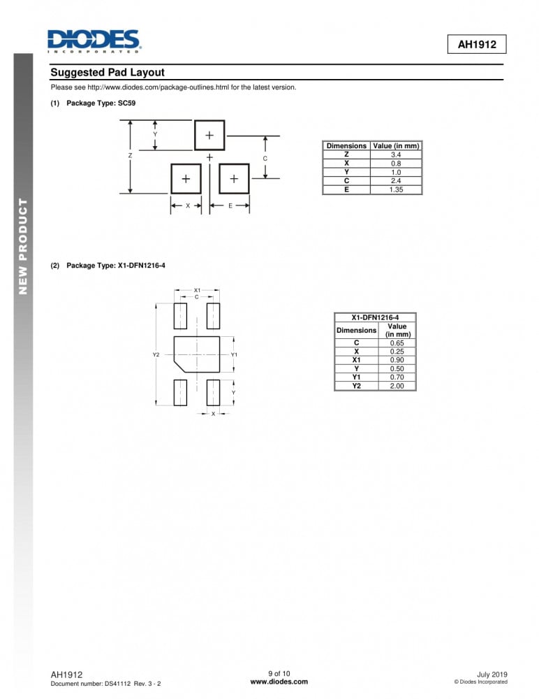 AH1912 datasheet page 9