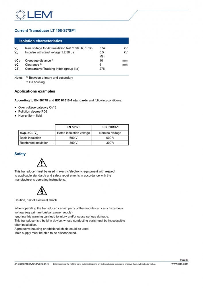 LT108-S7/SP1 datasheet page 2