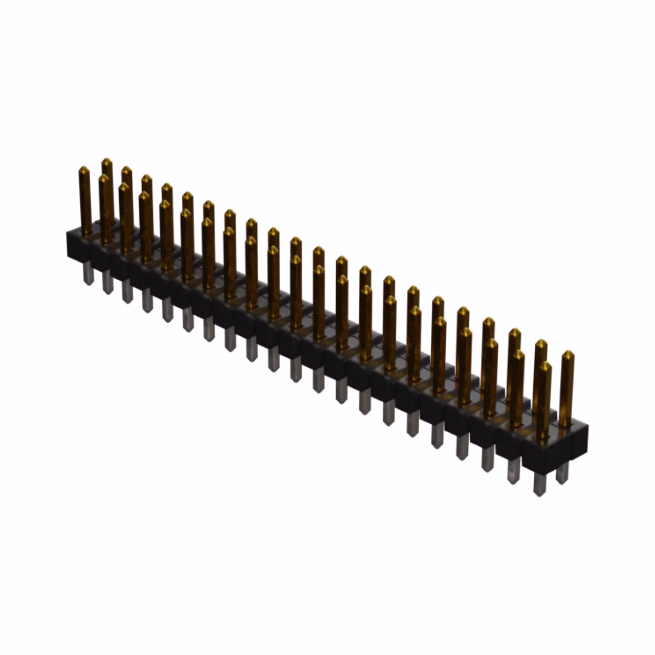 C-Grid Header, 2.54mm Pitch, Through Hole, Dual Row, Vertical, 42 Circuits, 0.38µm Gold (Au) Plating, Tray Packaging, Lead-Free for sale