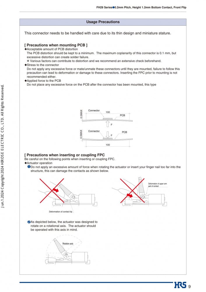 HRS FH29 datasheet page 9