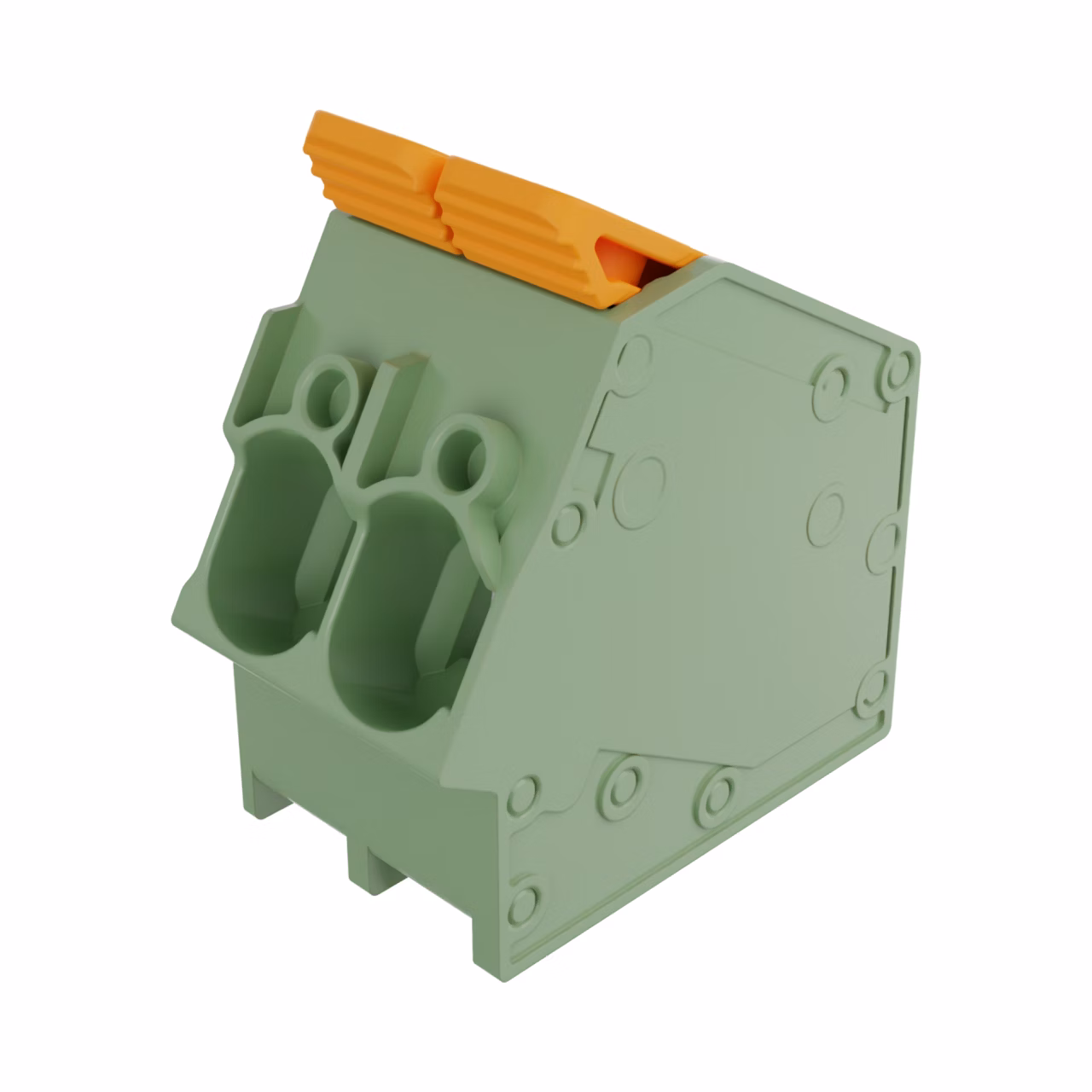 7.50mm Pitch Lever Activated Fixed Mount PCB Terminal Block, 35° Wire Entry, Left Rear Terminal, 2 Circuits for sale