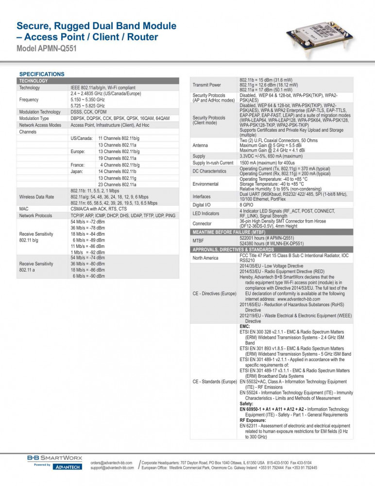 BB-APMN-Q551 technical document page 2