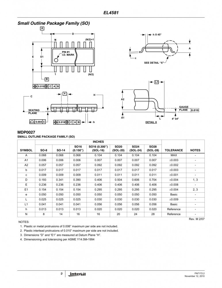 EL4581CS datasheet page 9