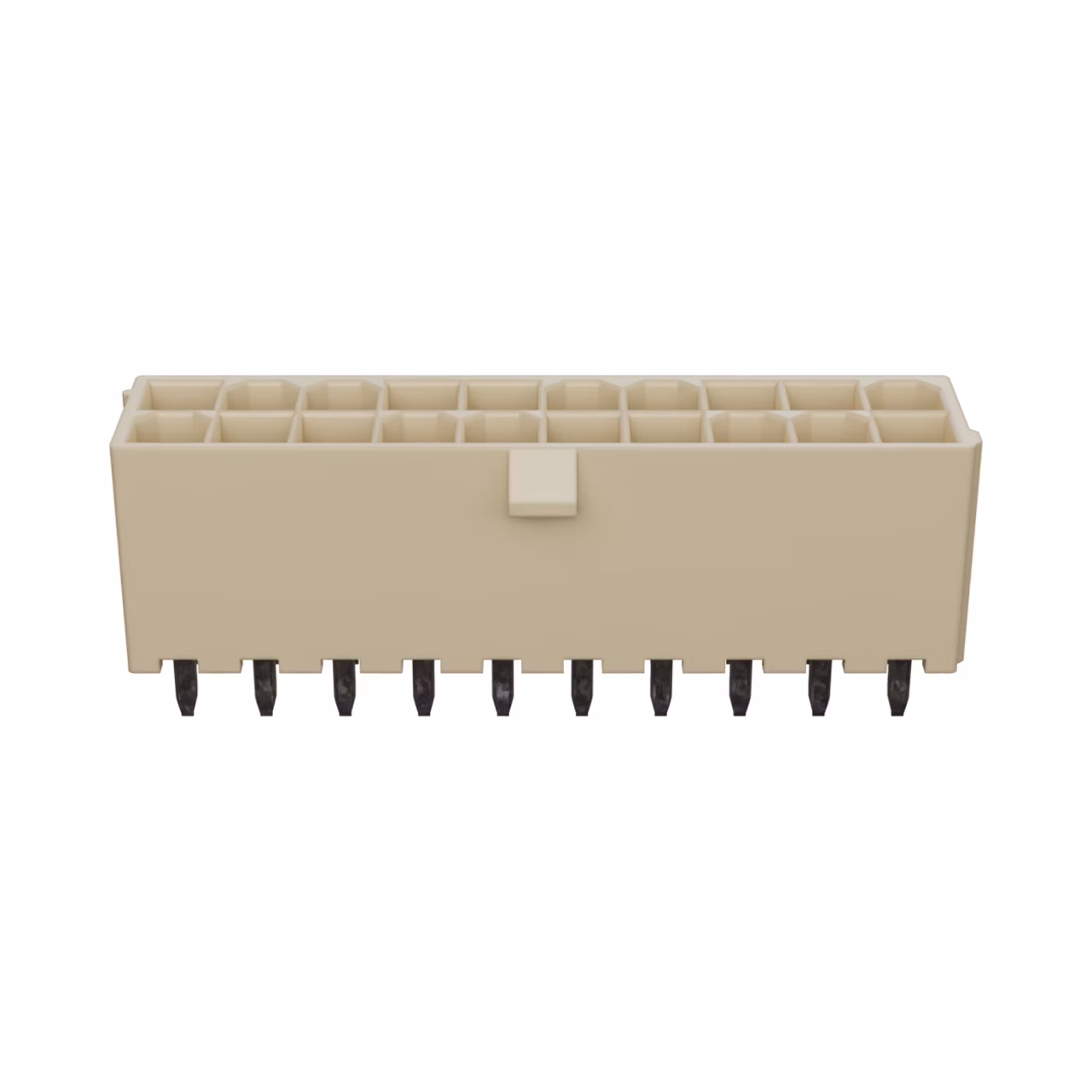 Mini-Fit Plus Header, Dual Row, Vertical, 20 Circuits, without Snap-in Plastic Peg PCB Lock, Nylon 6/6, UL 94V-0, Gold (Au) Plating for sale