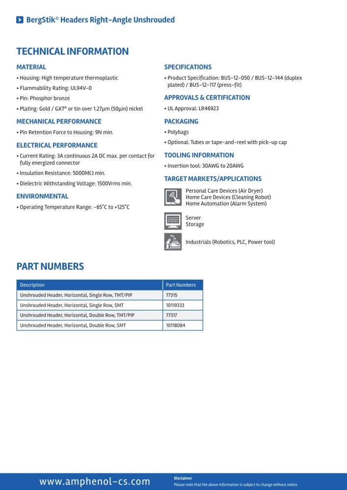 Amphenol BergStik document page 9