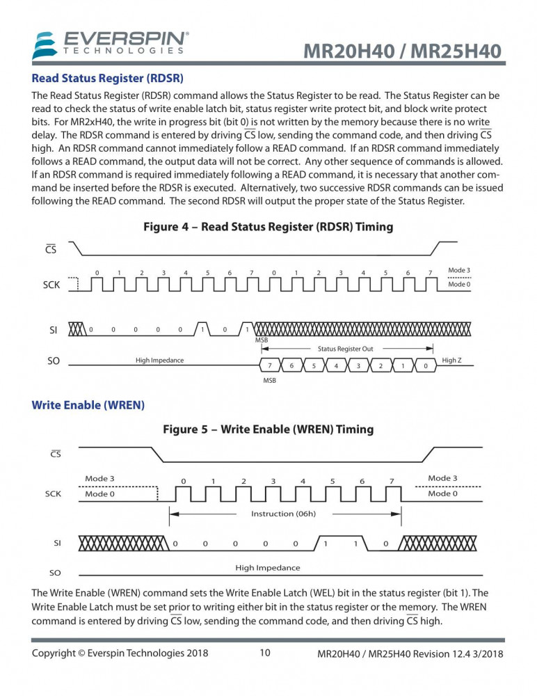 MR25H40 technical document page 10
