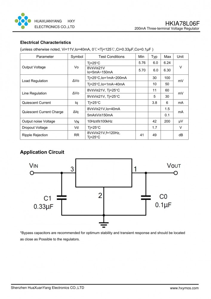 HKIA78L06F datasheet page 2