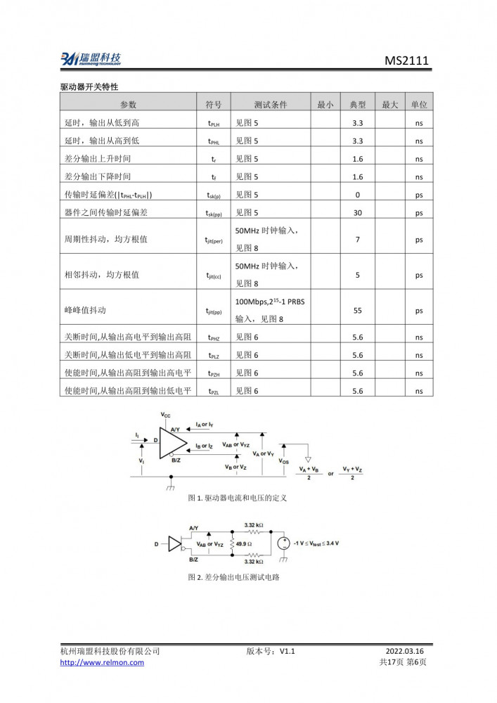 MS2111 datasheet page 6