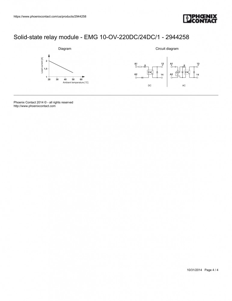 Phoenix Contact 2944258 technical document page 4