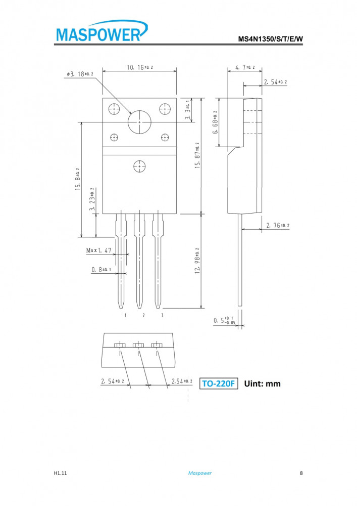 MS4N1350S datasheet page 8