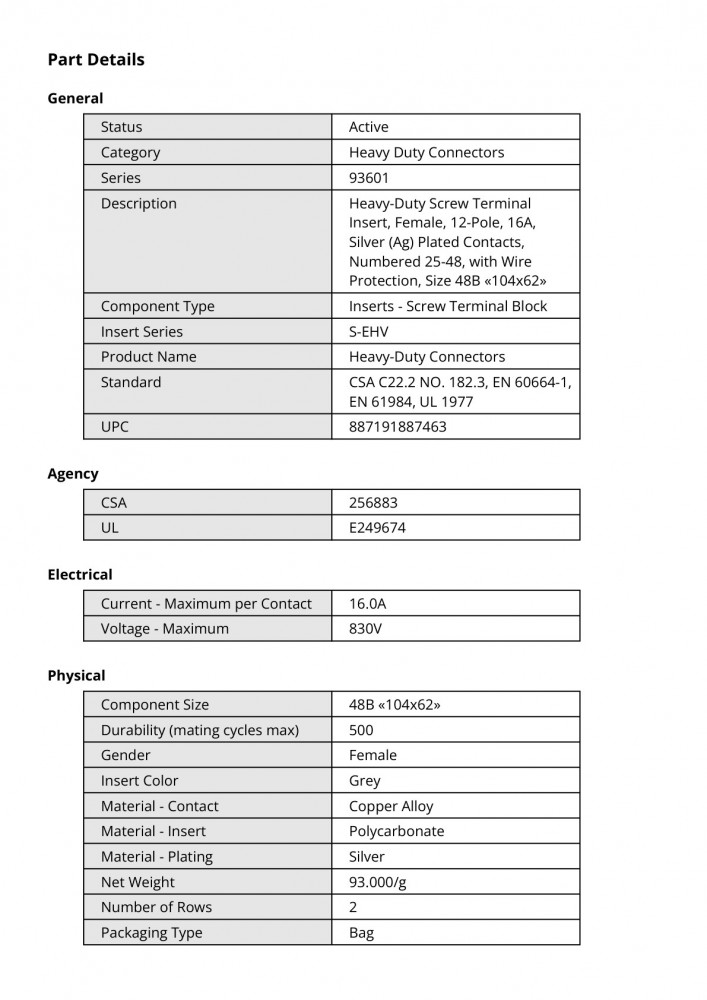 Product document preview, page 2