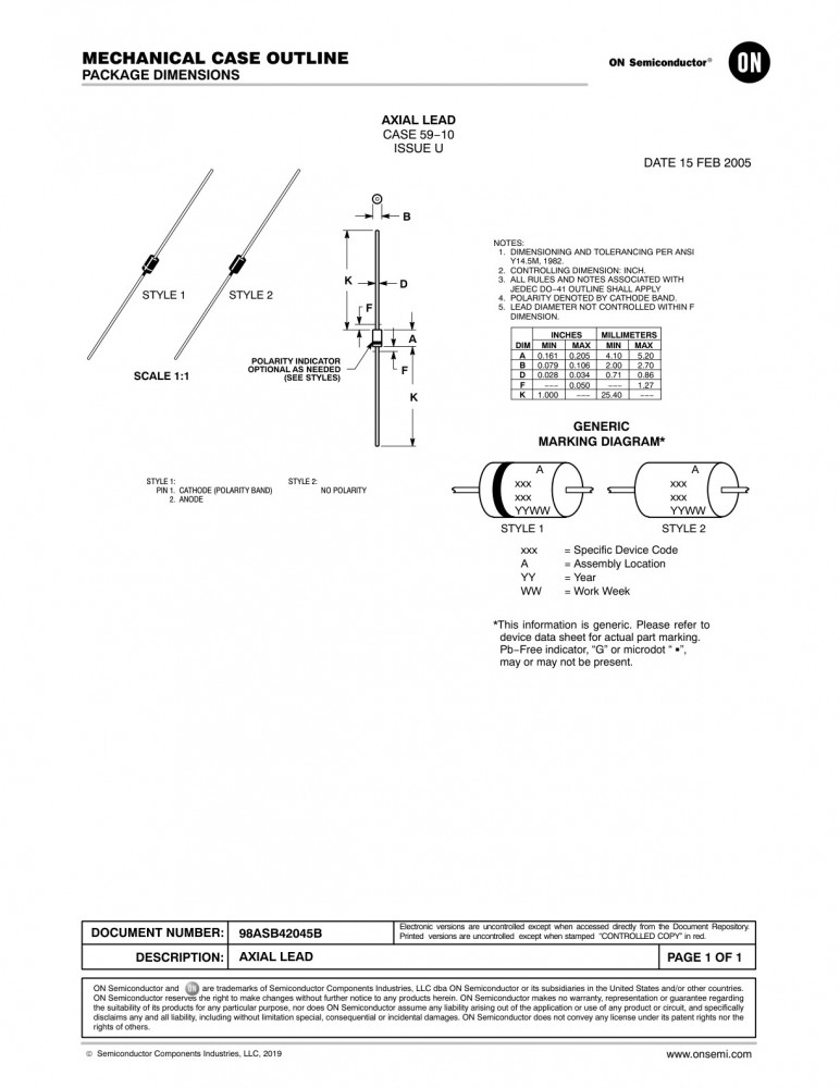 MUR2100ERLG datasheet page 5