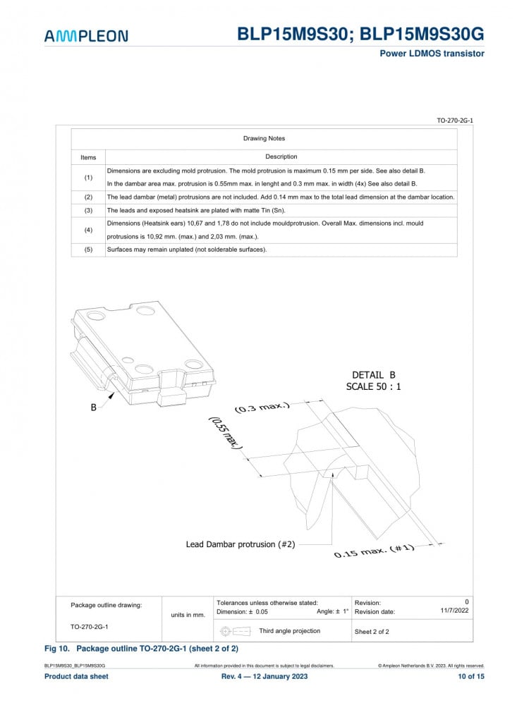 BLP15M9S30GXY datasheet page 10