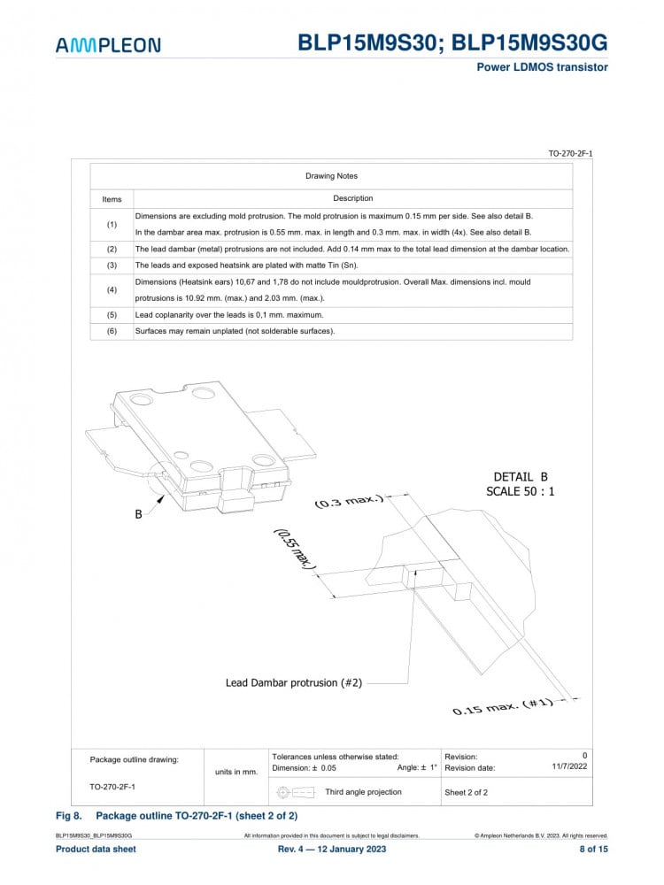 BLP15M9S30GXY datasheet page 8