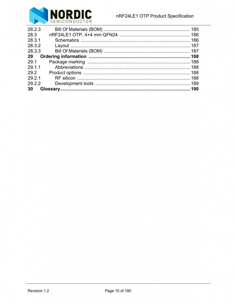 NRF24LE1 OTP specification page 10