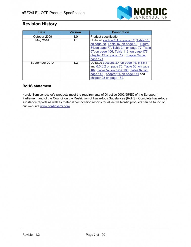 NRF24LE1 OTP specification page 3
