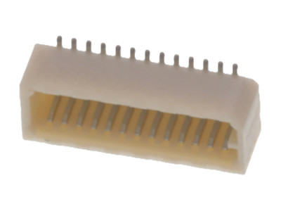 SlimStack Board-to-Board Connector, 0.80mm Pitch, Plug, 4.50 or 5.50mm Mated Height, 28 Circuits, Vertical, without Boss