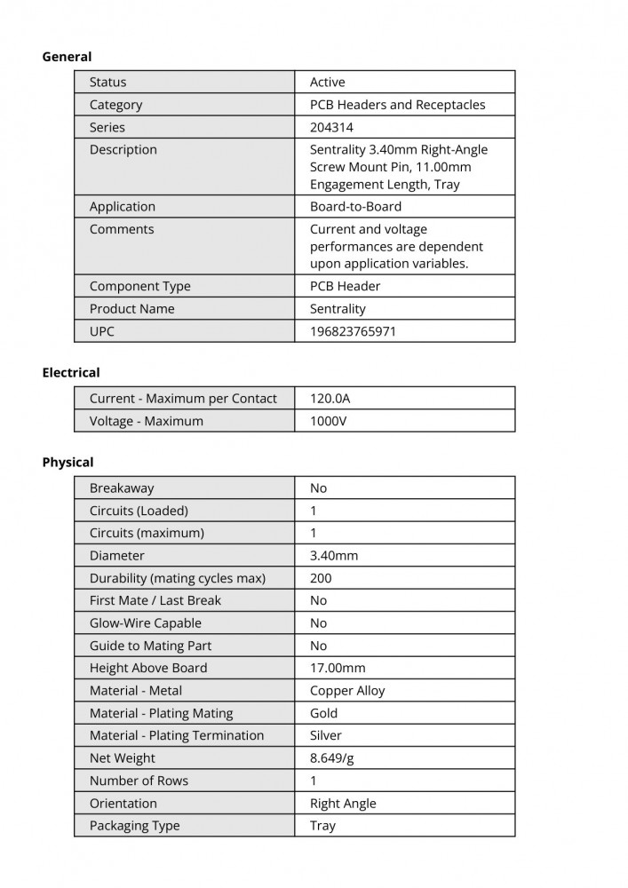 MOLEX 2043141120 technical document image 2