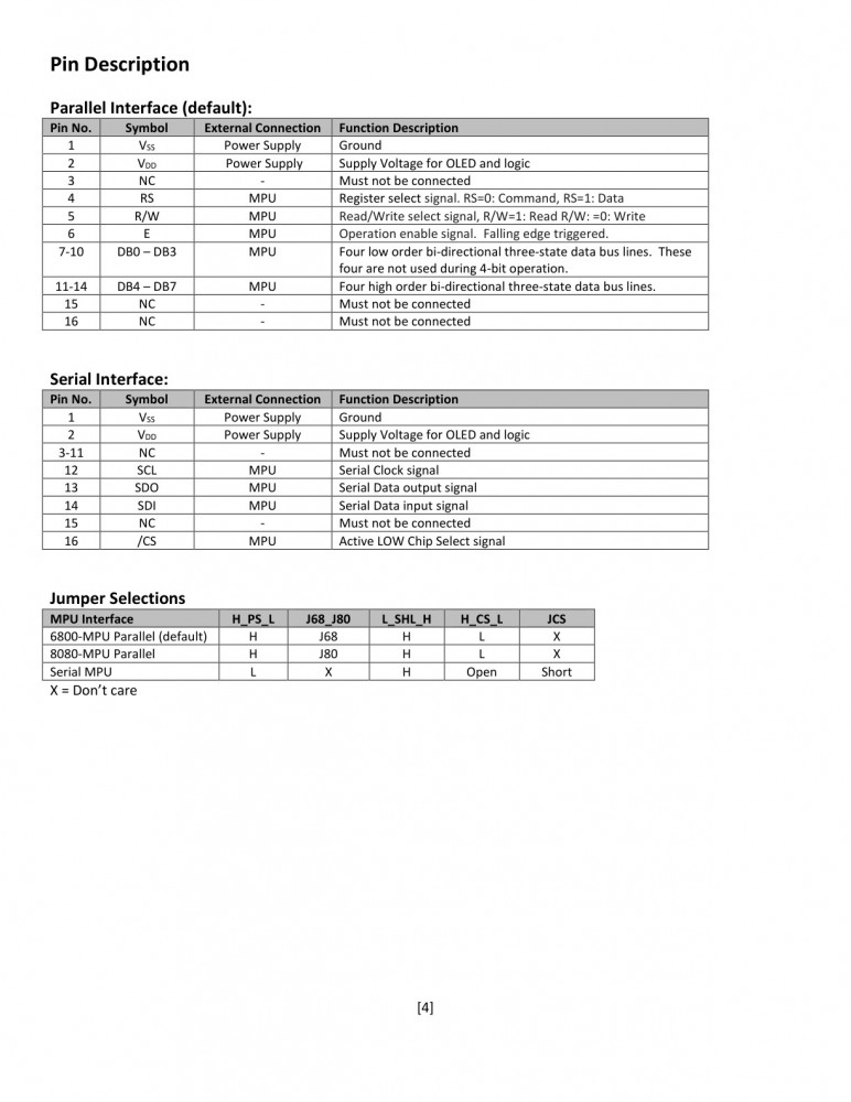 NHD-0220DZW-AY5 technical document page 4