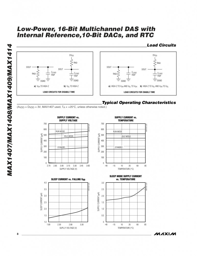 MAX1407 datasheet page 8