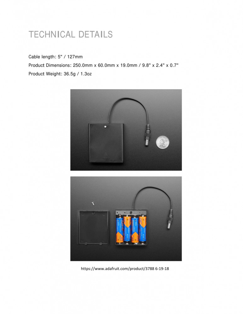 Adafruit 3788 technical document page 2