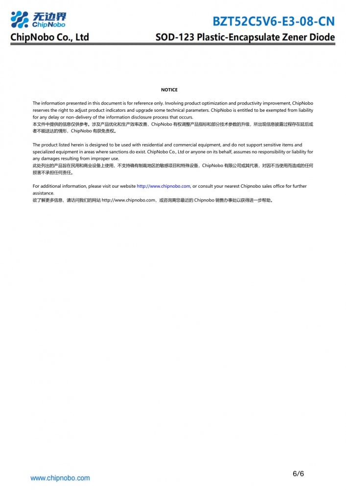 ChipNobo BZT52C5V6-E3-08-CN datasheet page 6