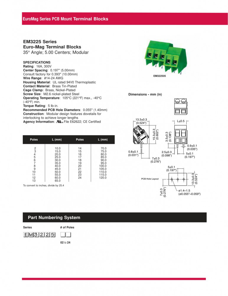 EATON EM3225 Series datasheet page