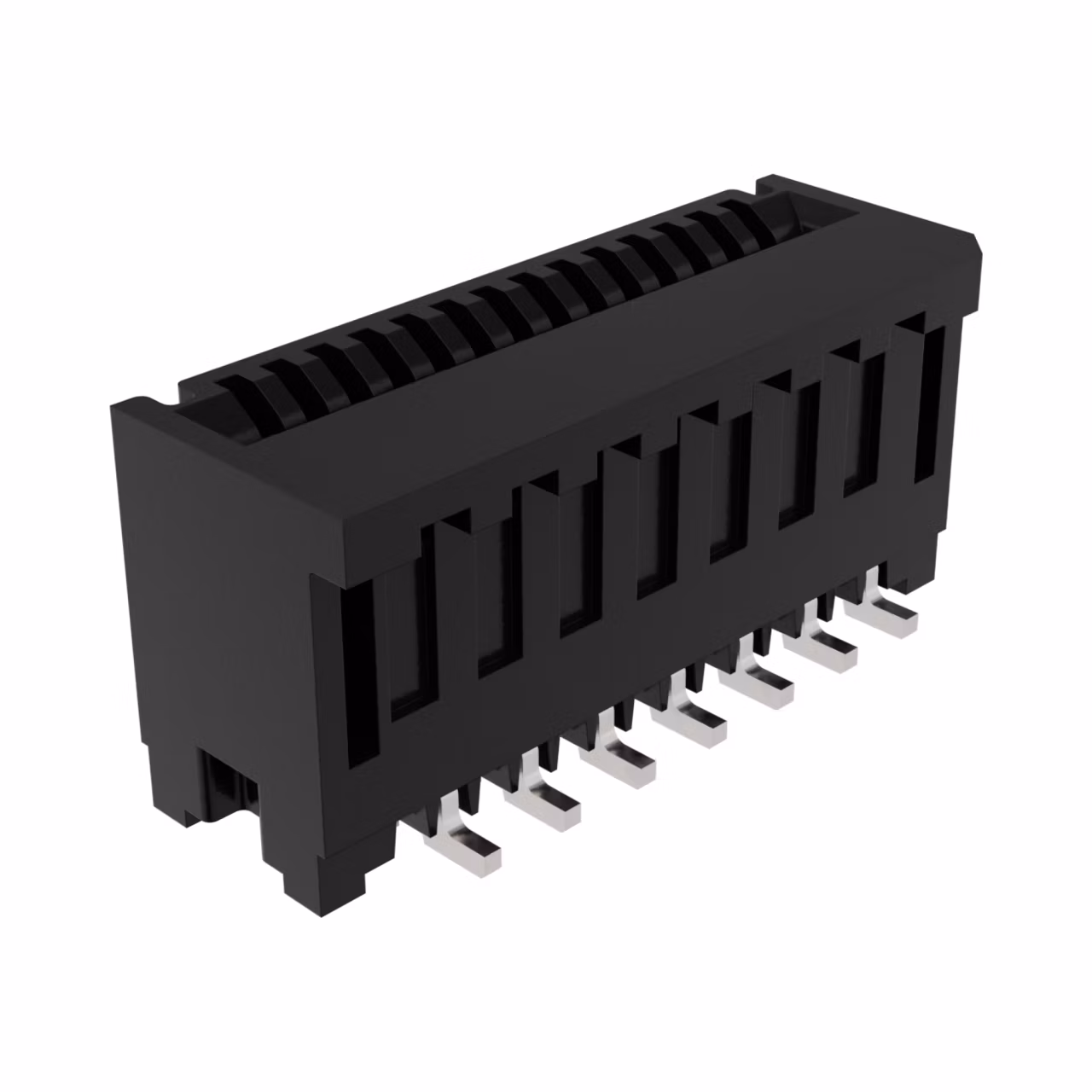 Easy-On FFC/FPC Connector, 0.50mm Pitch, Surface Mount, Vertical, Non-ZIF, Standard Footprint, Tin Bismuth Plating, Short Terminal Type, Black, 14 Circuits for sale